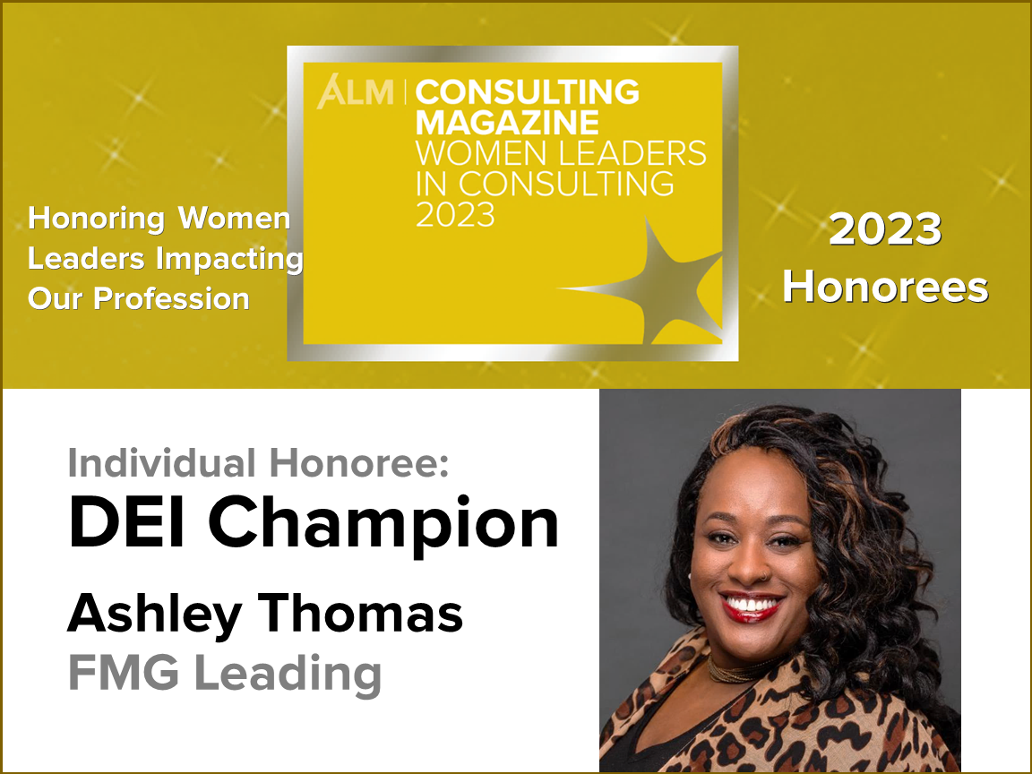 Ashley Thomas honored as 2023 "DEI Champion" by ALM | Consulting ...
